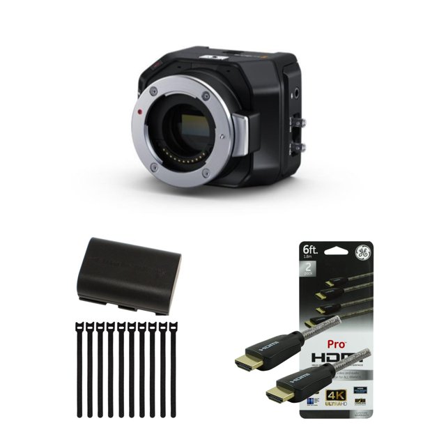 Blackmagic Design Micro Studio Camera 4K G2 Bundle with battery, 6' 4K ...