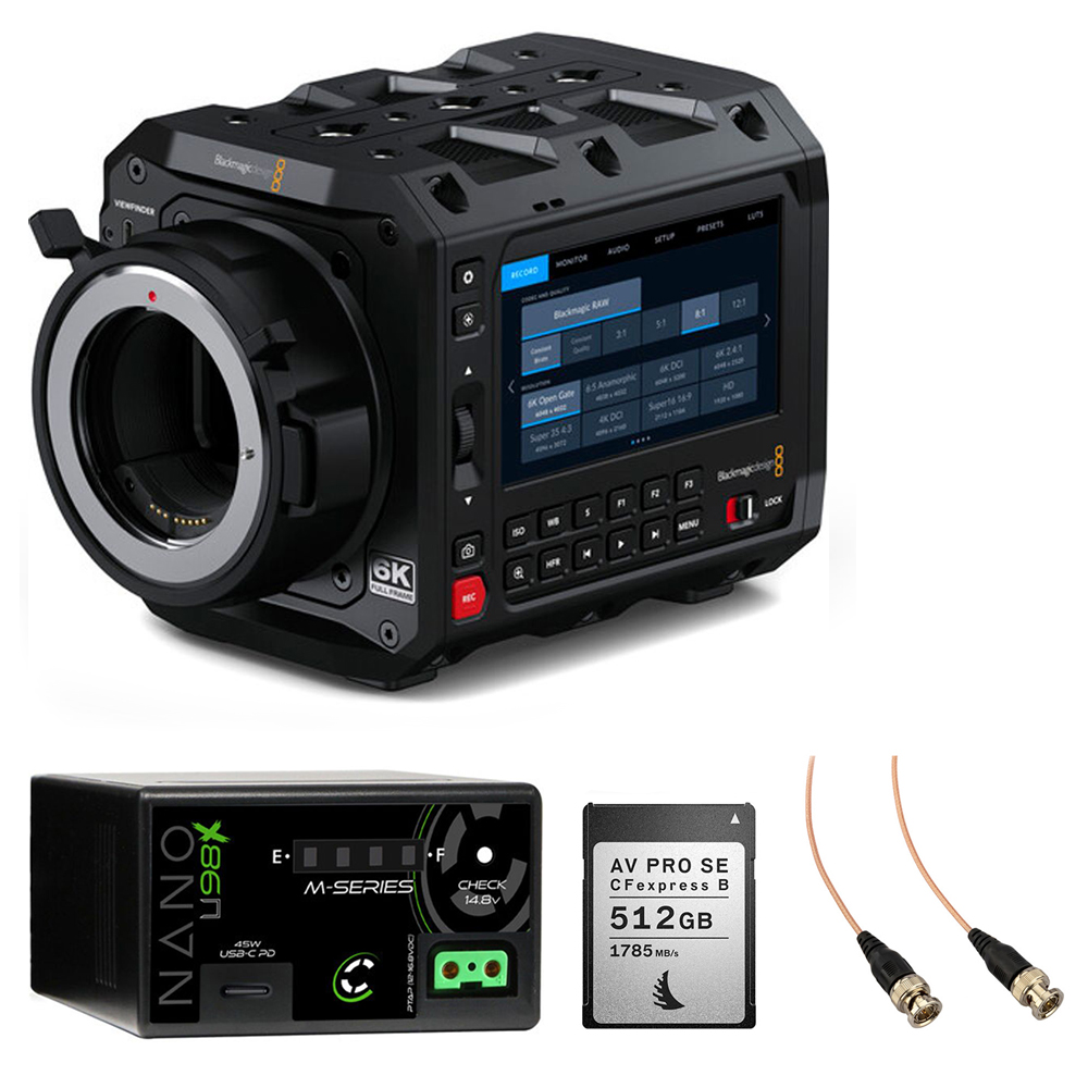 Blackmagic Design PYXIS 6K Cinema Box Camera EF lens mount Bundle with ...