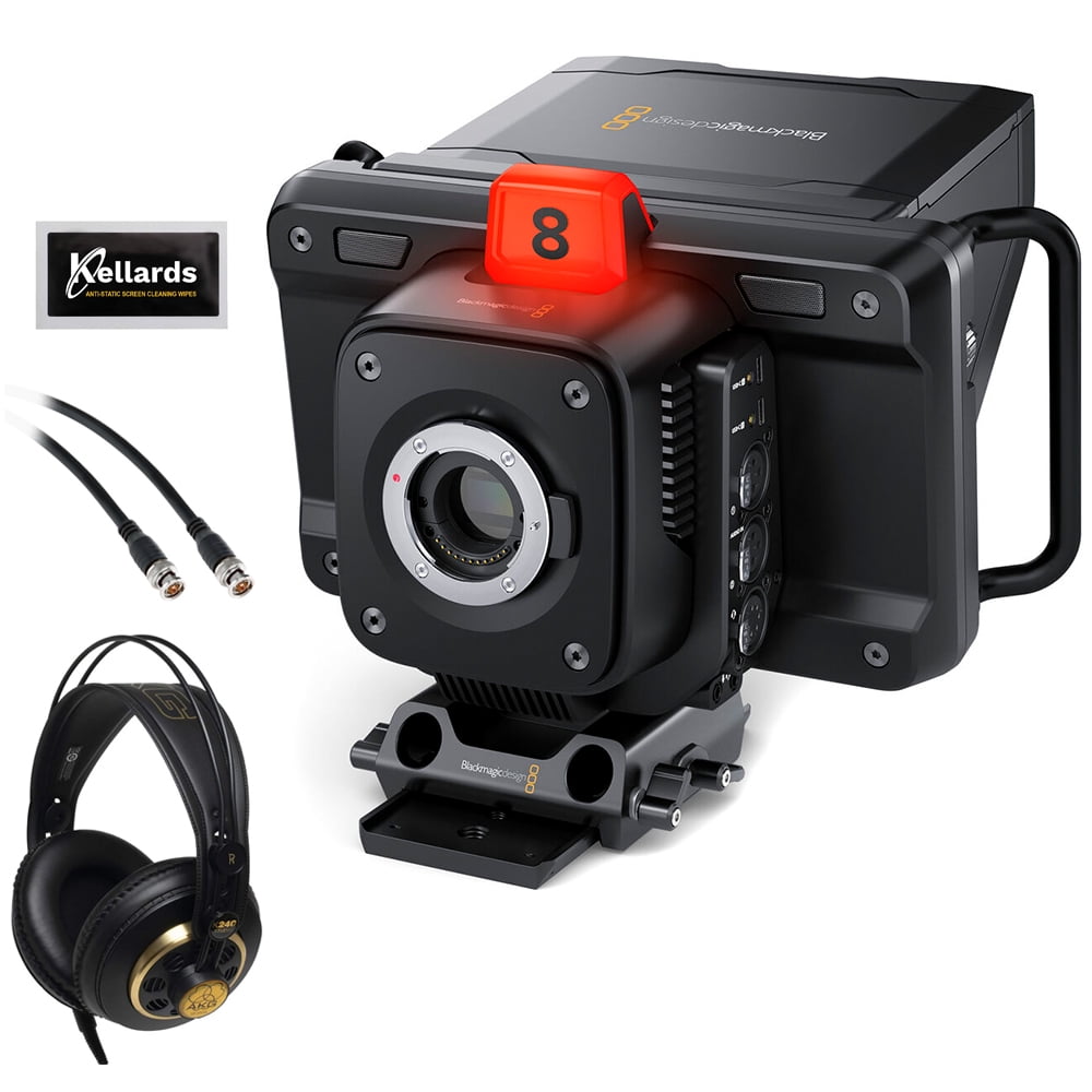 Blackmagic Design Studio Camera 4K G2 (CINSTUDMFT/G24PDFG2) Bundle with AKG K240 Studio Pro ...