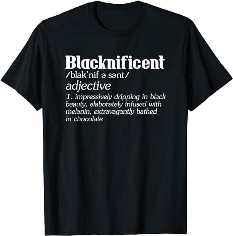 Blacknificent Afro African Pro Black History T-Shirt - Walmart.com
