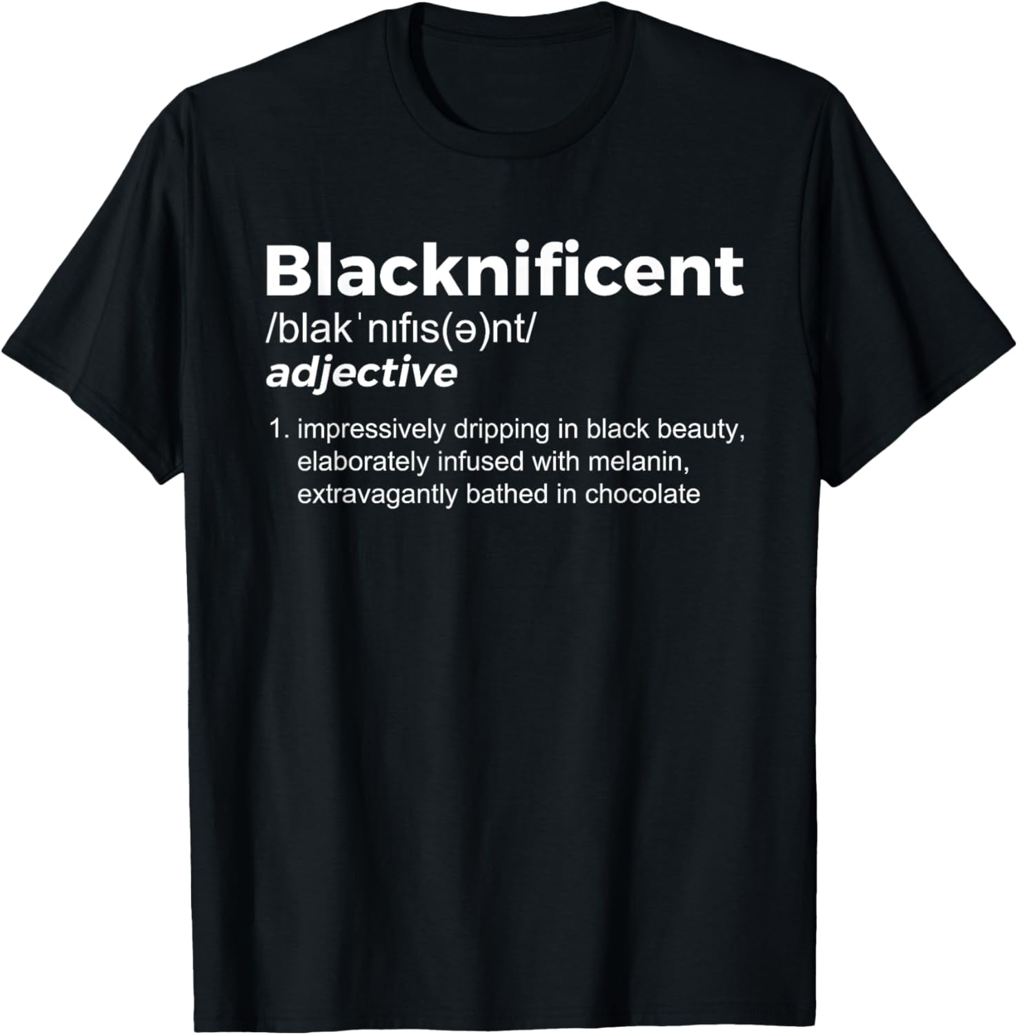 Blacknificent - Black History & African Roots Afro T-Shirt - Walmart.com