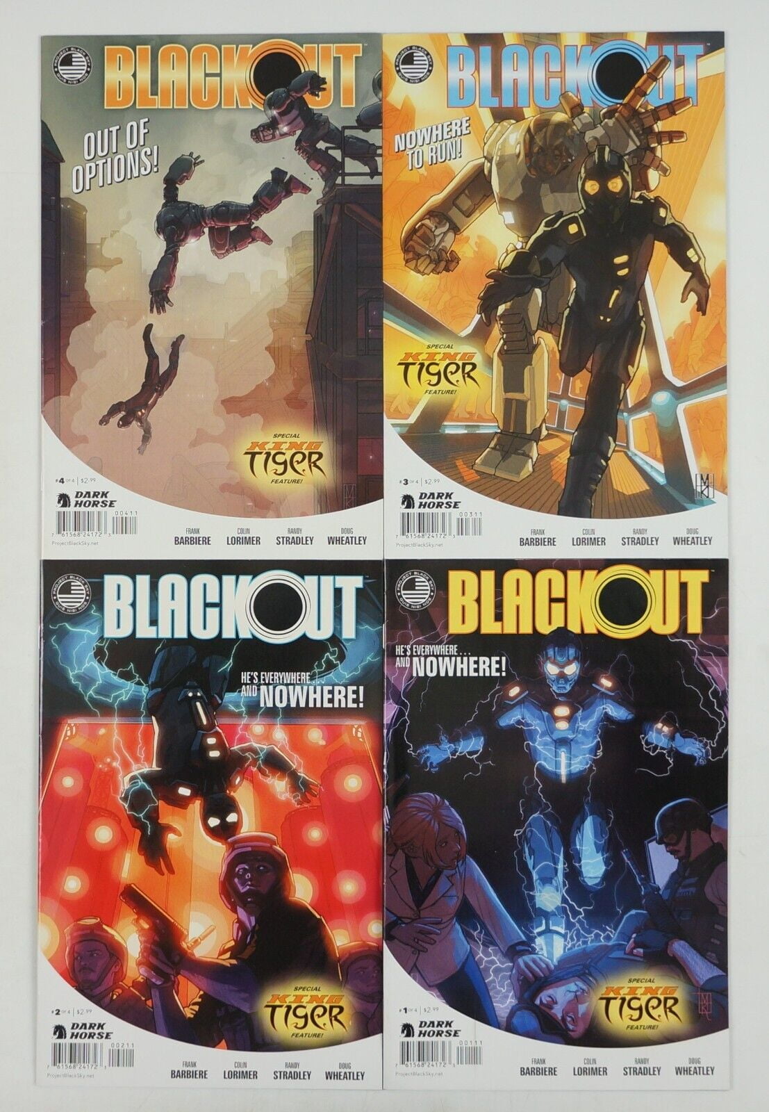 Blackout #1-4 VF/NM complete series King Tiger - Project Black Sky ...
