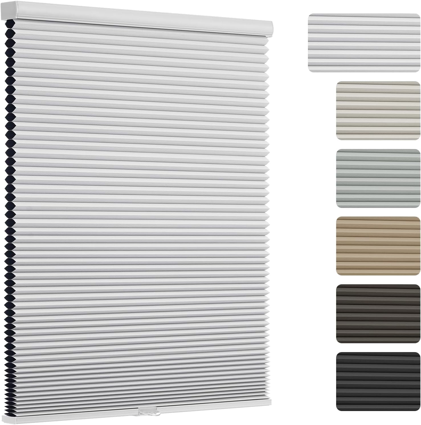 Blackout Cellular Shades – Cordless Honeycomb Blinds, 1.5" Single Cell ...