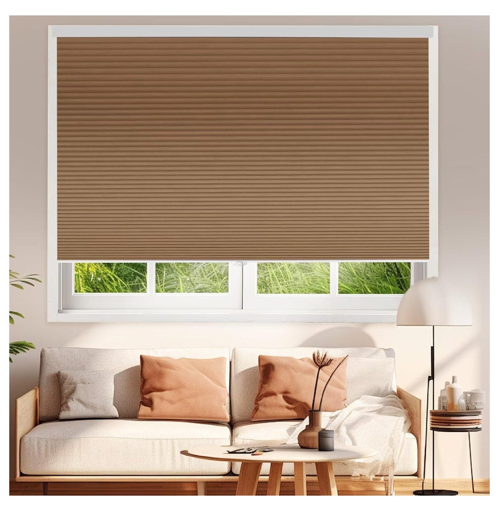 Blackout Cellular Shades Cordless Pull Down Cellular Blinds Thermal ...