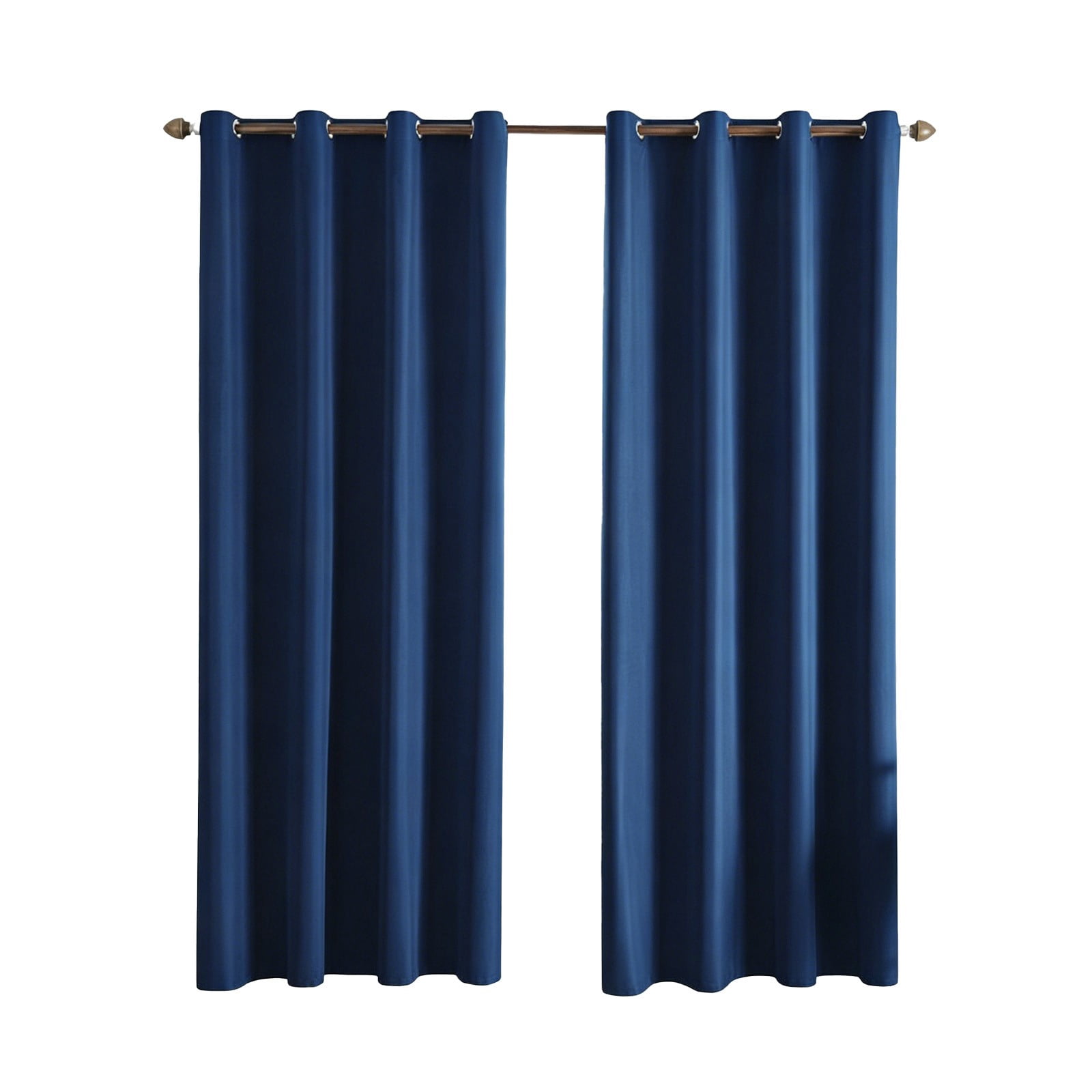 Blackout Curtain Insulated Room Darkening Drapes No-Drill Window ...