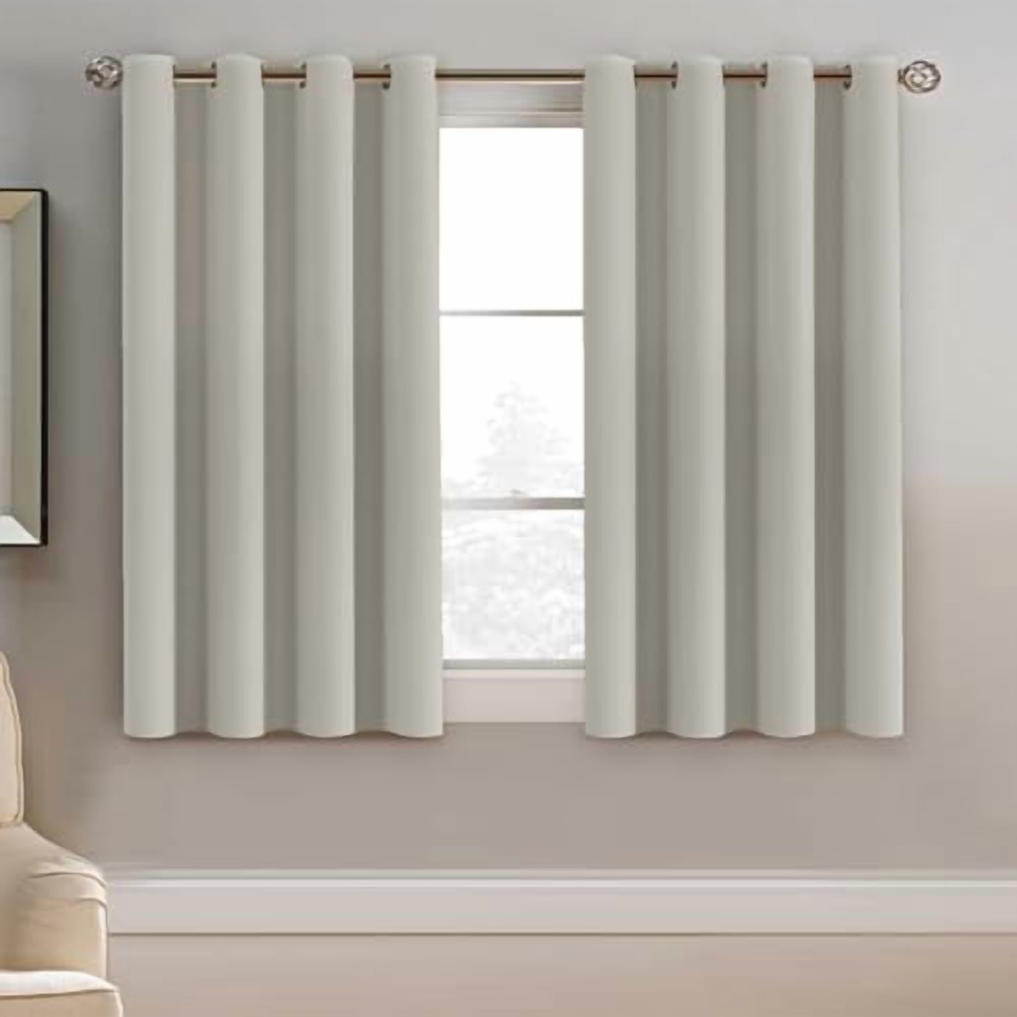 Blackout Curtain for Living Room Small Window Kitchen Blackout Curtains ...