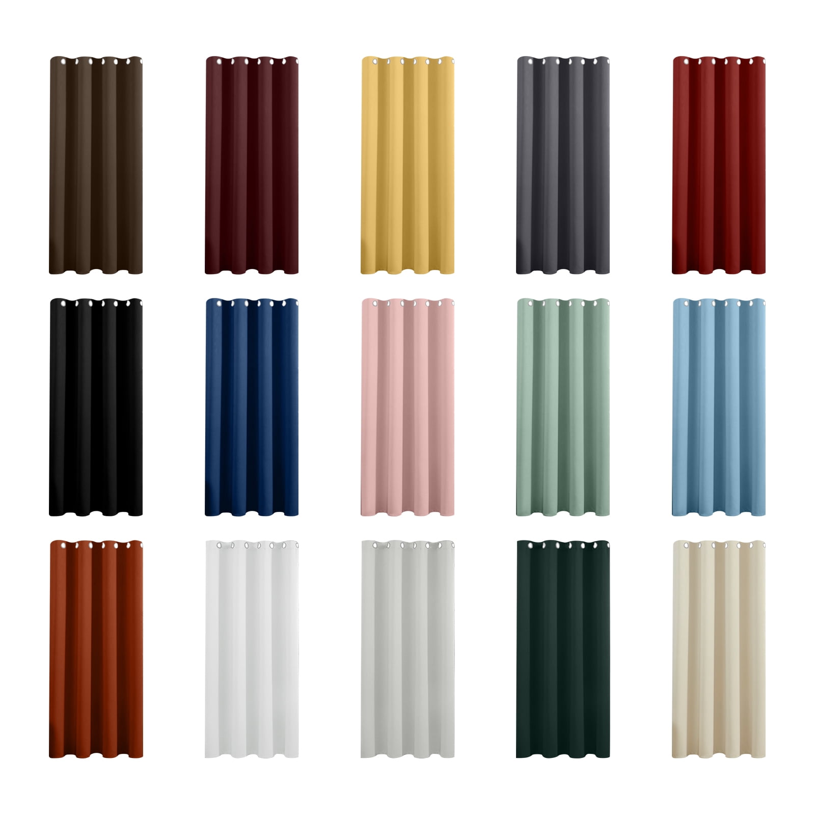 Blackout Curtain Panel 63 inch Long for Window - Thermal Insulated ...