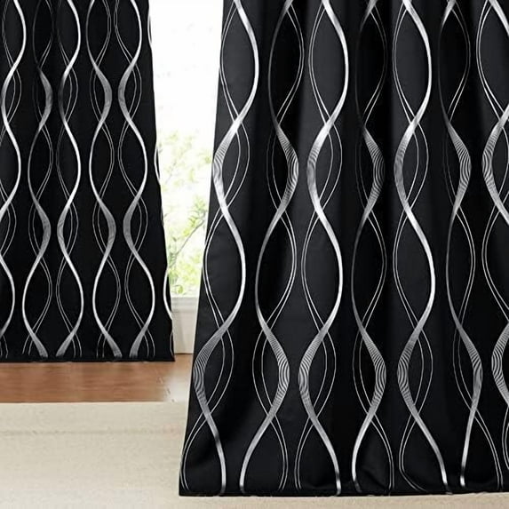 Blackout Curtain Panels 72 inches - Light Reducing Thermal Insulated ...