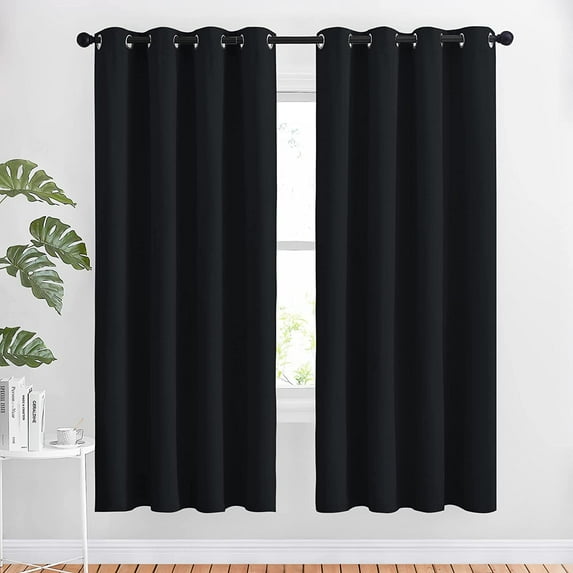 Blackout Curtain Panels 72 inches - Light Reducing Thermal Insulated ...