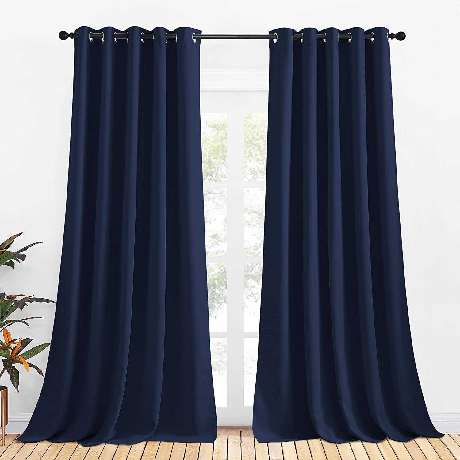 Blackout Curtain Panels, Window Treatment Energy Saving Thermal ...