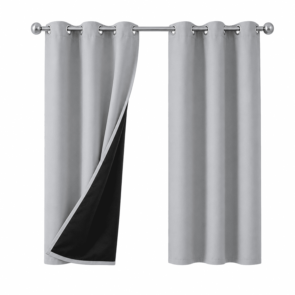 Blackout Curtain Panels for Window, Thermal Insulated Grommet Drapes ...