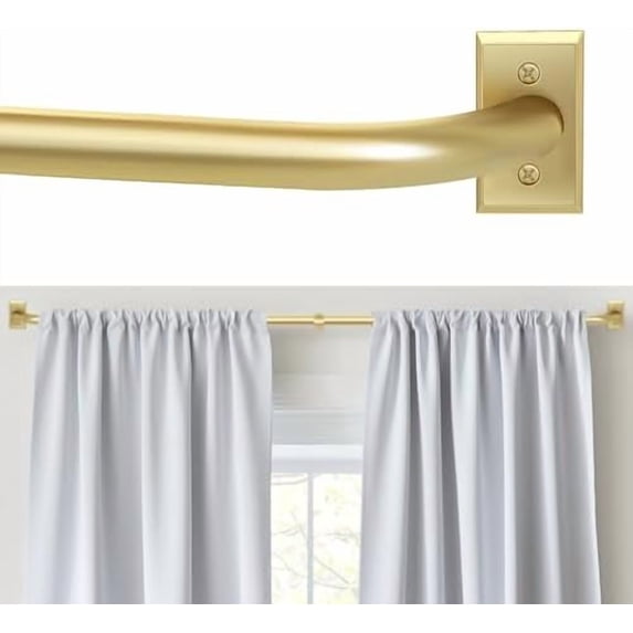 Blackout Curtain Rod, Adjustable Extra Long Curtain Rod for Windows 66 ...