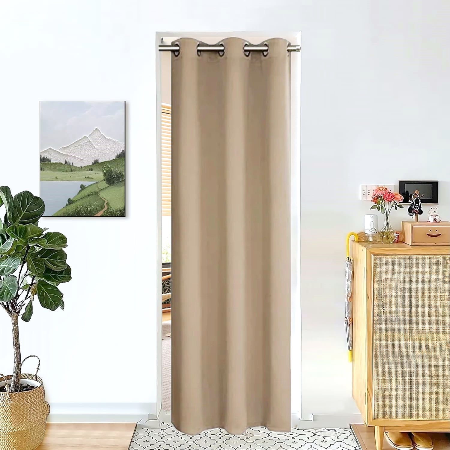 Blackout Curtain for Doorways and Closets K68 TAUPE Color Window ...