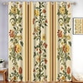 Blackout Curtains 2 Panels for Bedroom Beige European Retro Style ...