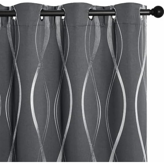 Blackout Curtains 40 inch Long for Kitchen and Cafe, 42 by 40 Inch ...