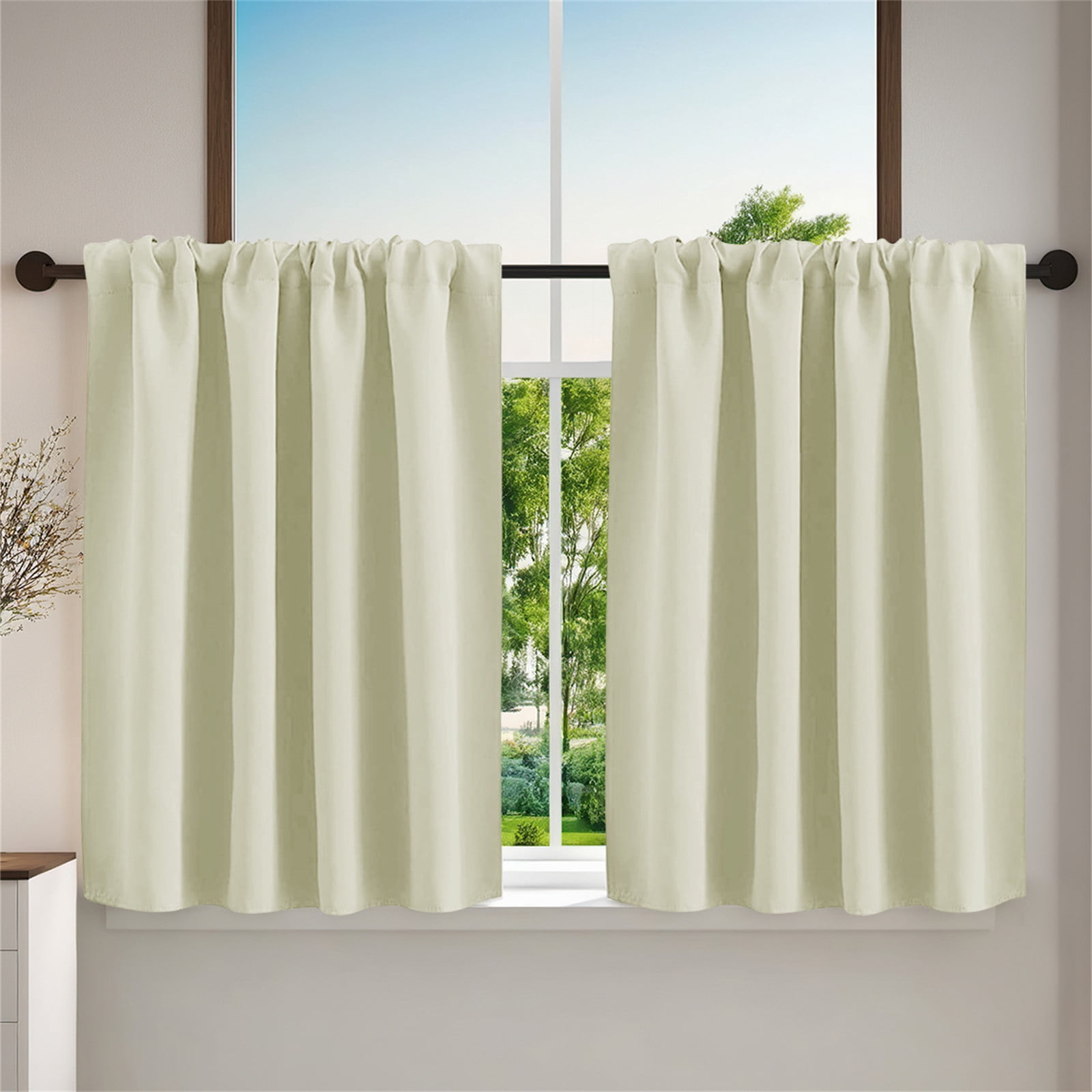 Blackout Curtains under $5! Yannianjz Short 36 Inches Blackout Curtain ...