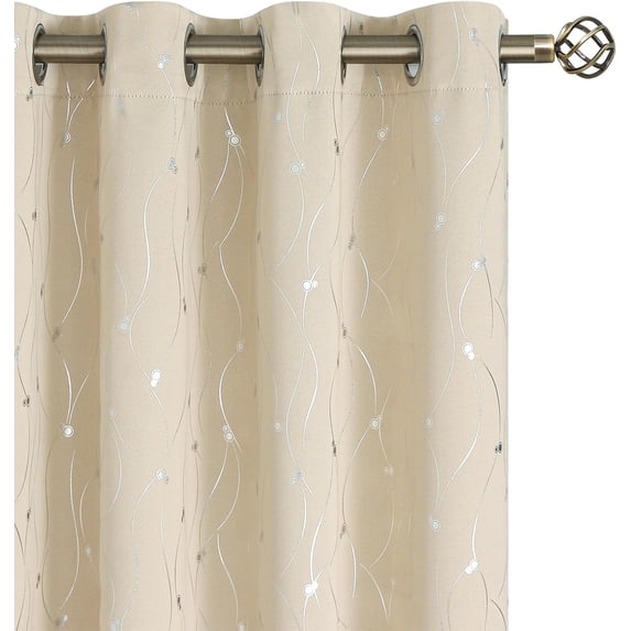 Blackout Curtains 63 Inch Length 2 Panels Set, Grommet Thermal ...