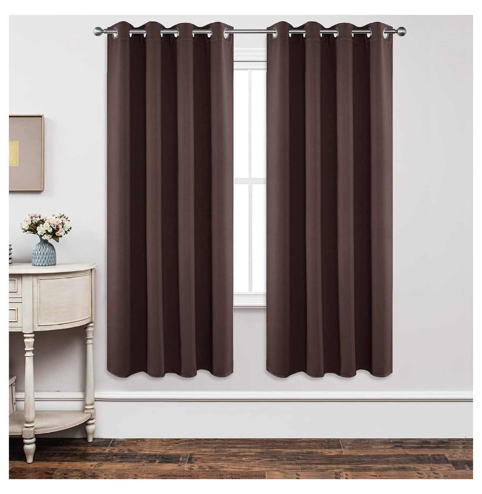 Blackout Curtains 72 Inch Length 2 Panels Set, Thermal Insulated Long ...