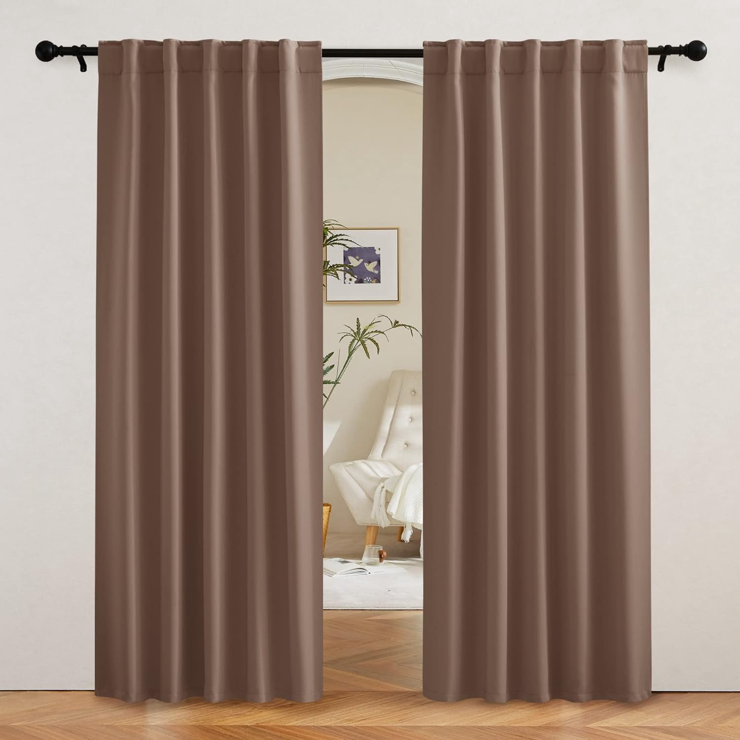 Blackout Curtains 80 inches Long Thermal Insulating Large Window ...