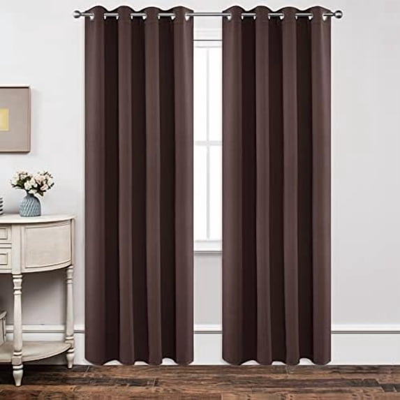 Blackout Curtains 84 Inch Length 2 Panels Set, Thermal Insulated Long ...