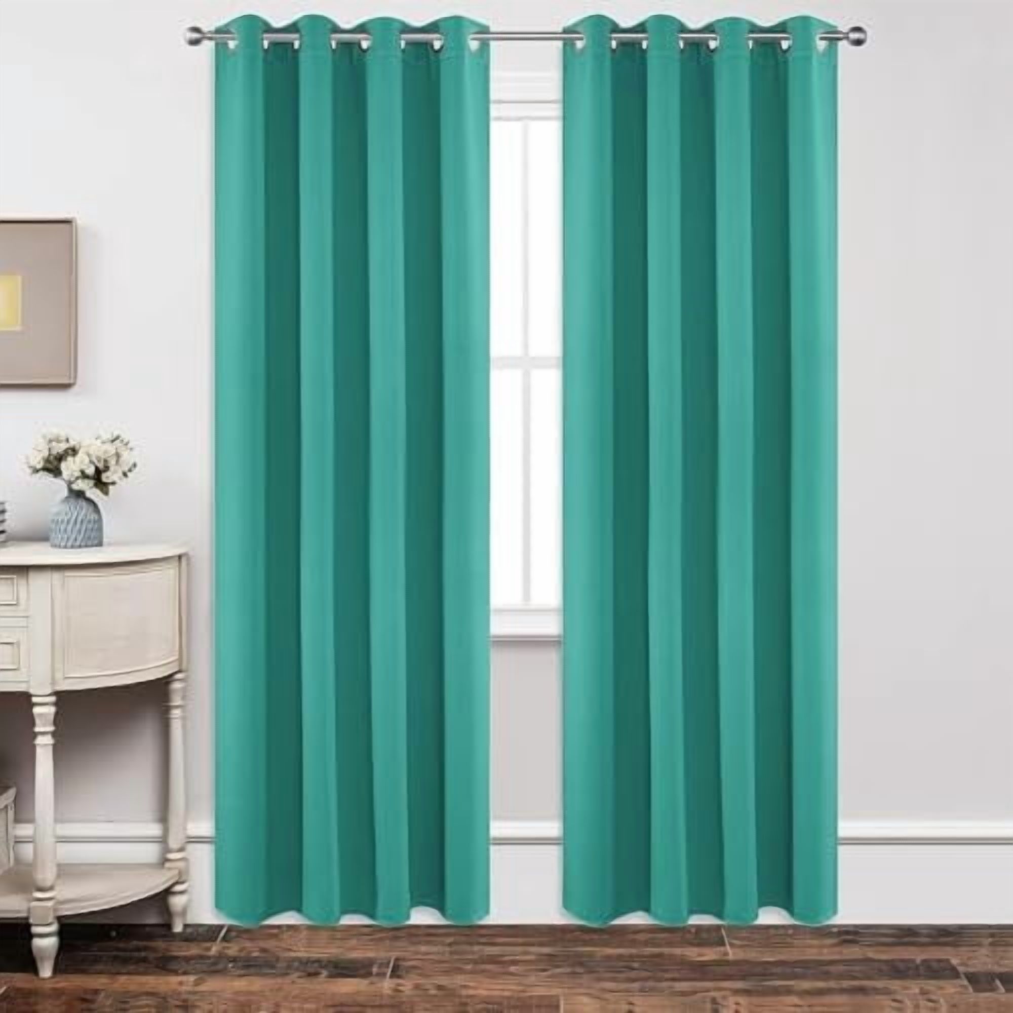 Blackout Curtains 95 Inch Length 2 Panels Set, Thermal Insulated Long ...