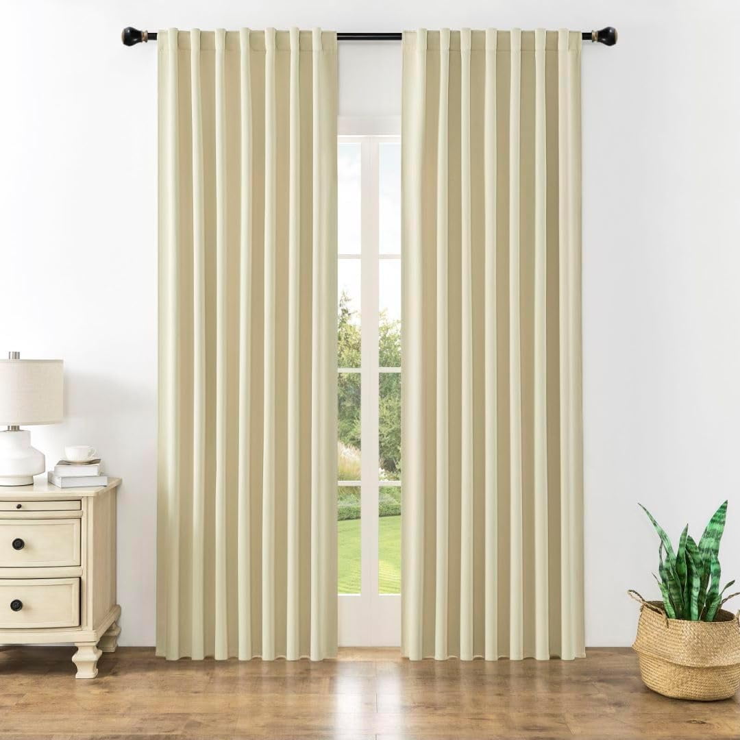 Blackout Curtains 96 Inches Long, Black Out Curtains 96 Inch Length 2 ...