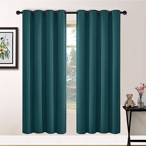 Blackout Curtains for Bedroom 2 Panels Set 72 Inch Length Thermal ...