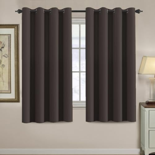 Blackout Curtains for Bedroom 63 Inches Length Thermal Insulated ...