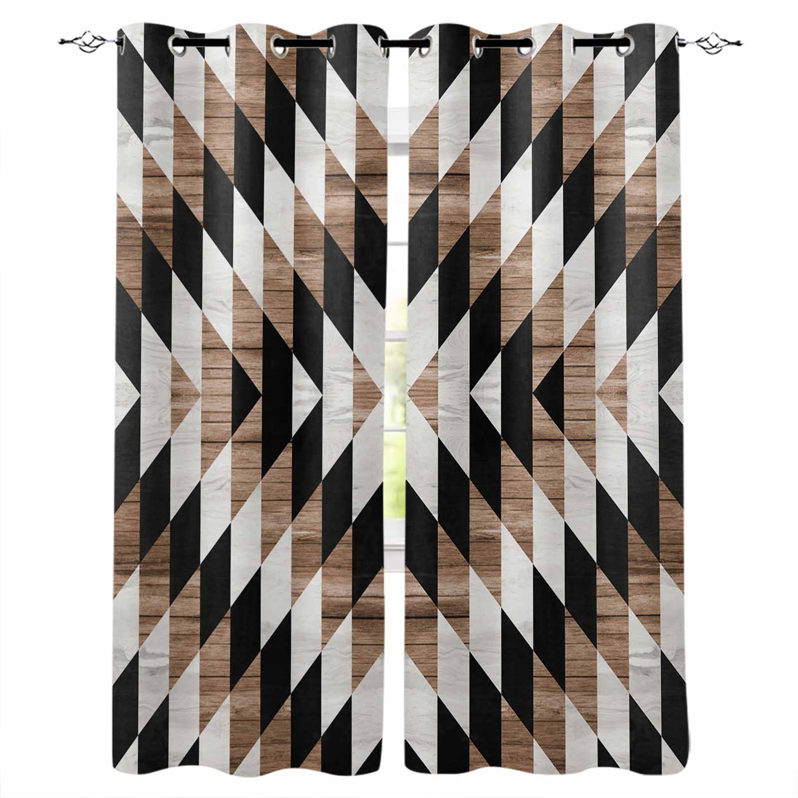 Blackout Curtains for Bedroom, Abstract Aztec Room Darkening Window ...