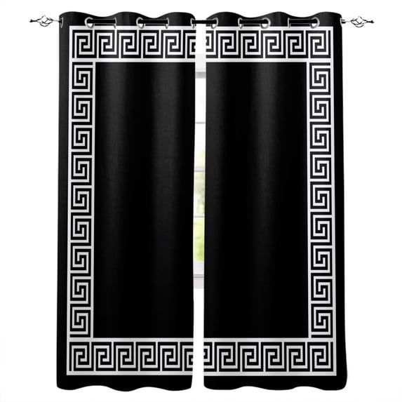 Blackout Curtains for Bedroom, Black Thermal Insulated Black Out ...