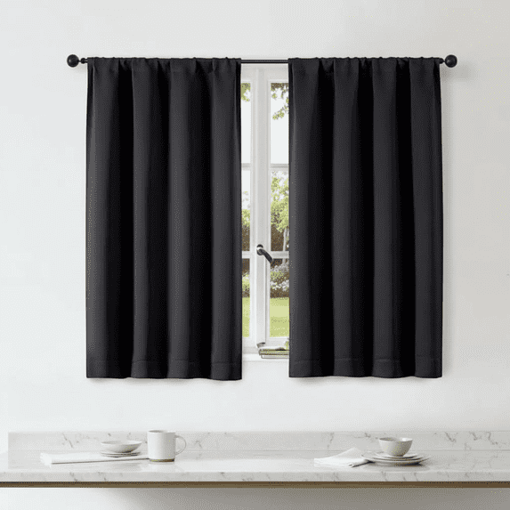 Blackout Curtains for Bedroom and Living Room, 2 Panels Set, 45 Inch ...