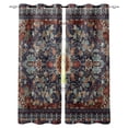 Blackout Curtains for Bedroom, Retro Boho Room Darkening Window Drapes ...