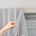 Blackout Curtains for Bedroom, Self Adhesive Window Cover, No Drill Rod ...