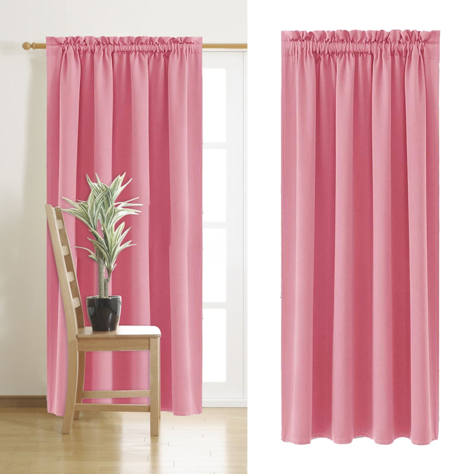 Blackout Curtains for Bedroom, Thermal Insulated Energy Saving Curtains ...