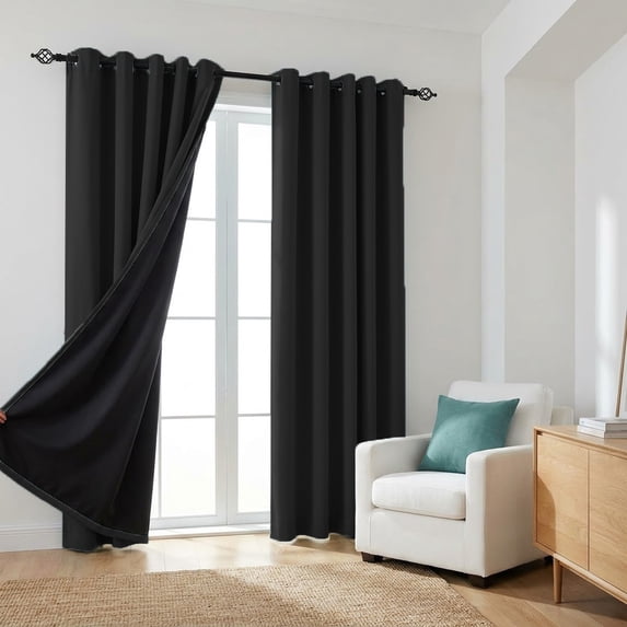 Blackout Curtains, Blackout Curtains Set of 2 Panels, Thermal Insulated ...
