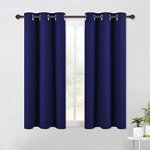Blackout Curtains & Drapes for Bedroom, Royal Blue, W34 x L40, Set of 2 ...