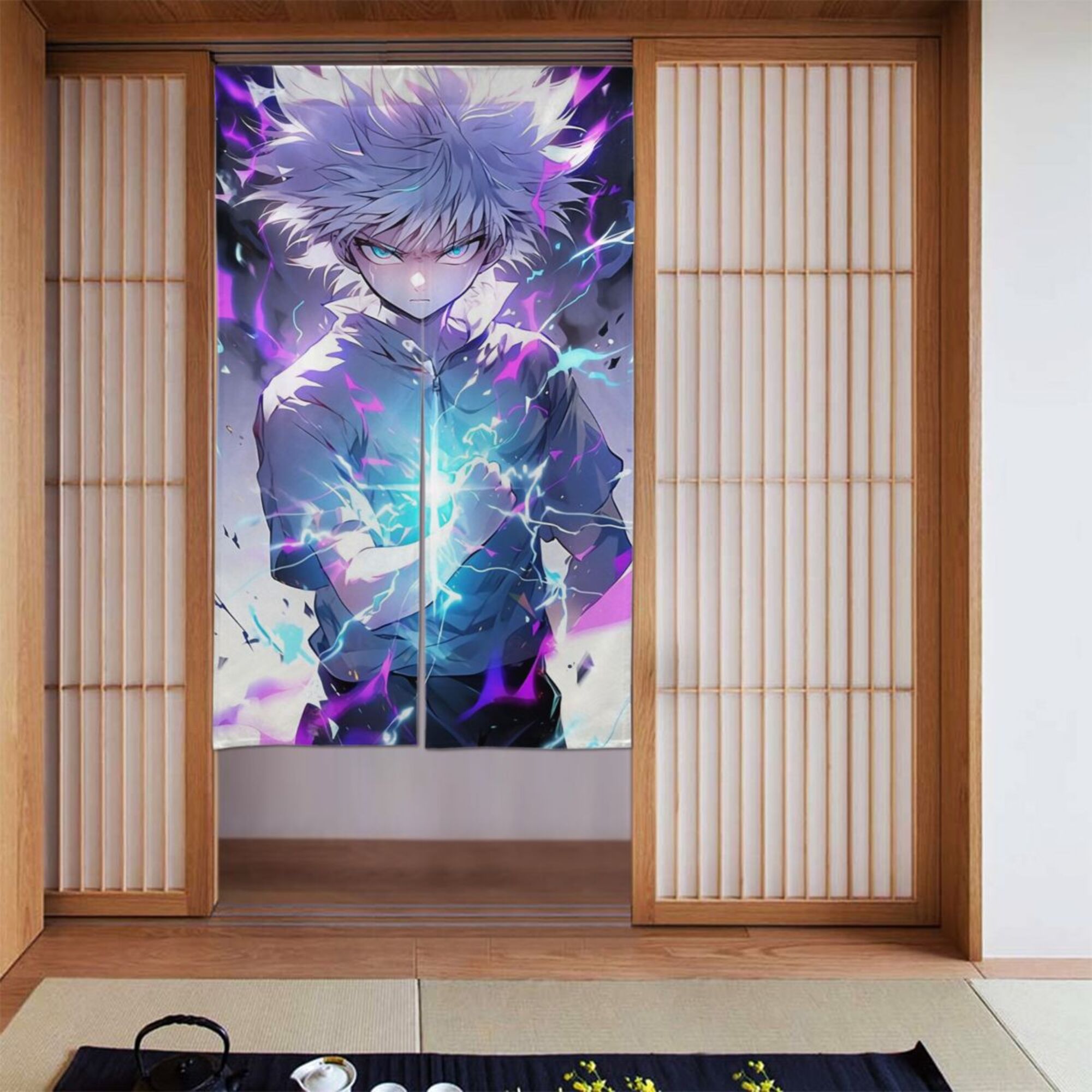Blackout Curtains For Girls Boy Home Decor, Killua Zoldyck Animation ...