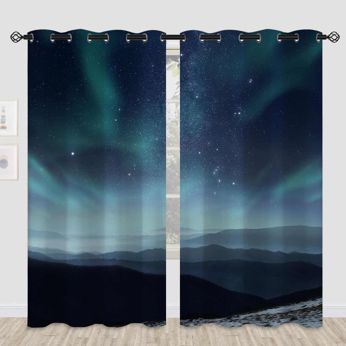Blackout Curtains for Girls Boy Home Decor, Nature Landscape Scenery ...