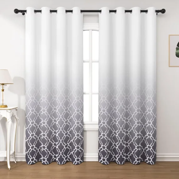 Blackout Curtains, Grommet Top Thermal Insulated Drapes for Bedroom ...