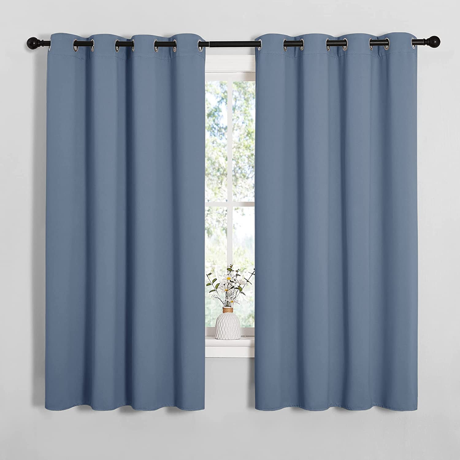 Blackout Curtains for Kitchen Window, Sound & Heat & Cold Reducing ...