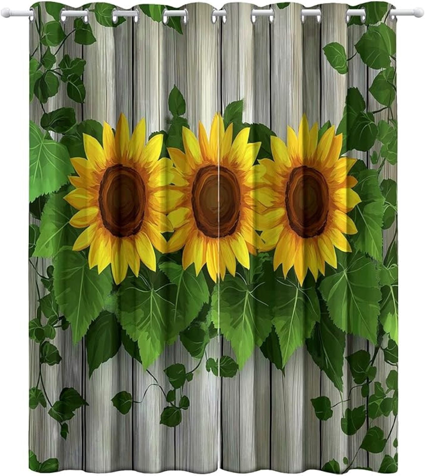 Blackout Curtains For Living Room, Room Darkening Grommet Thermal ...
