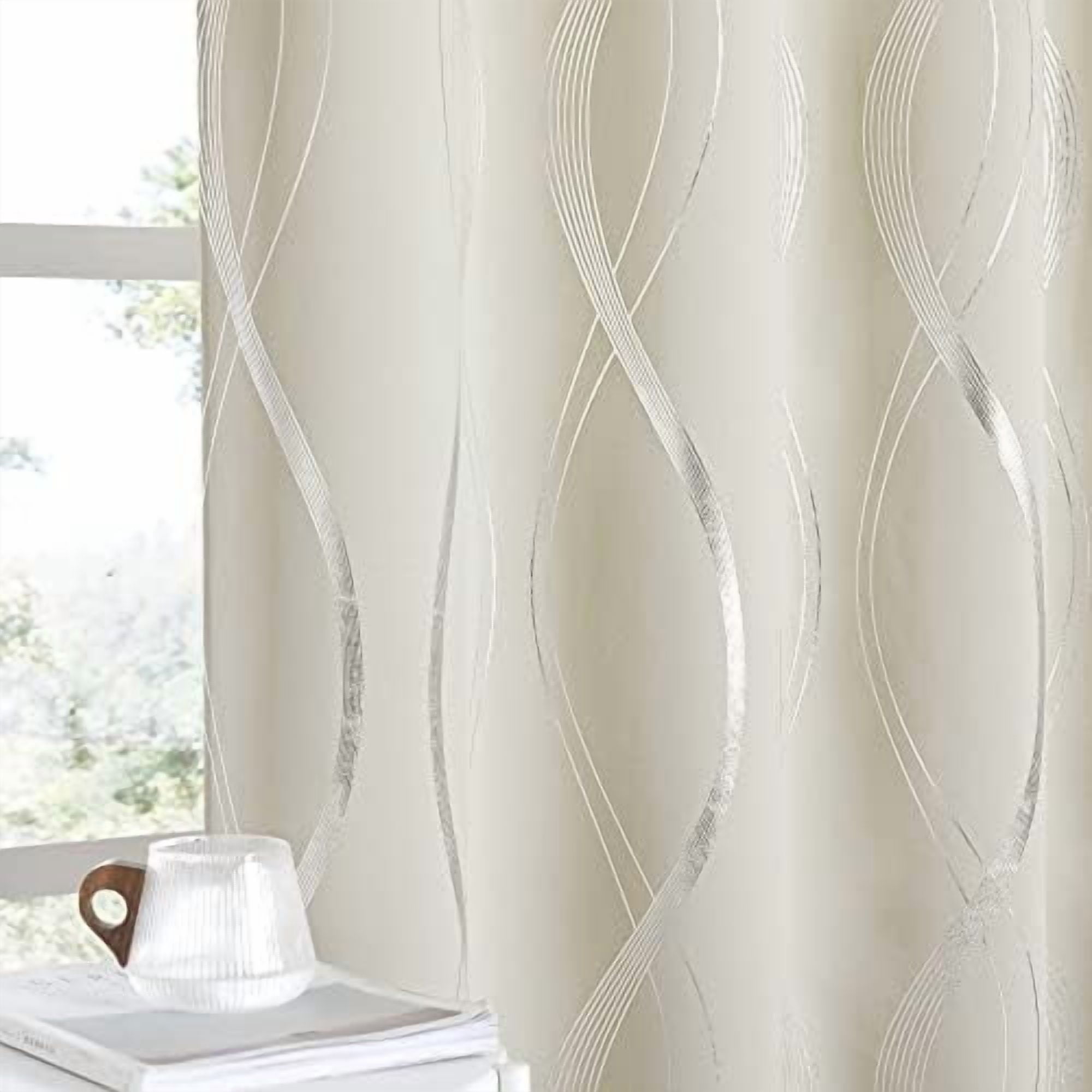 Blackout Curtains Panels for Bedroom - Microfiber Noise Reducing ...