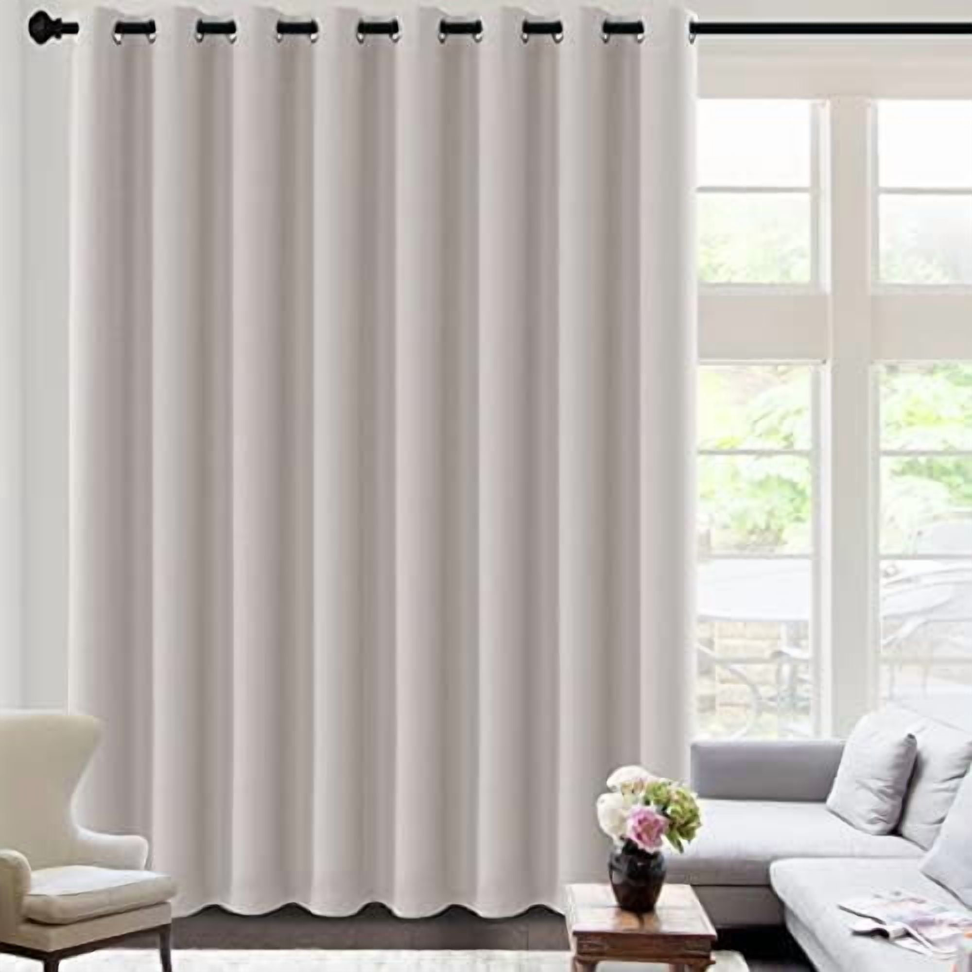 Blackout Curtains for Sliding Glass Door Room Divider Curtains Noise ...