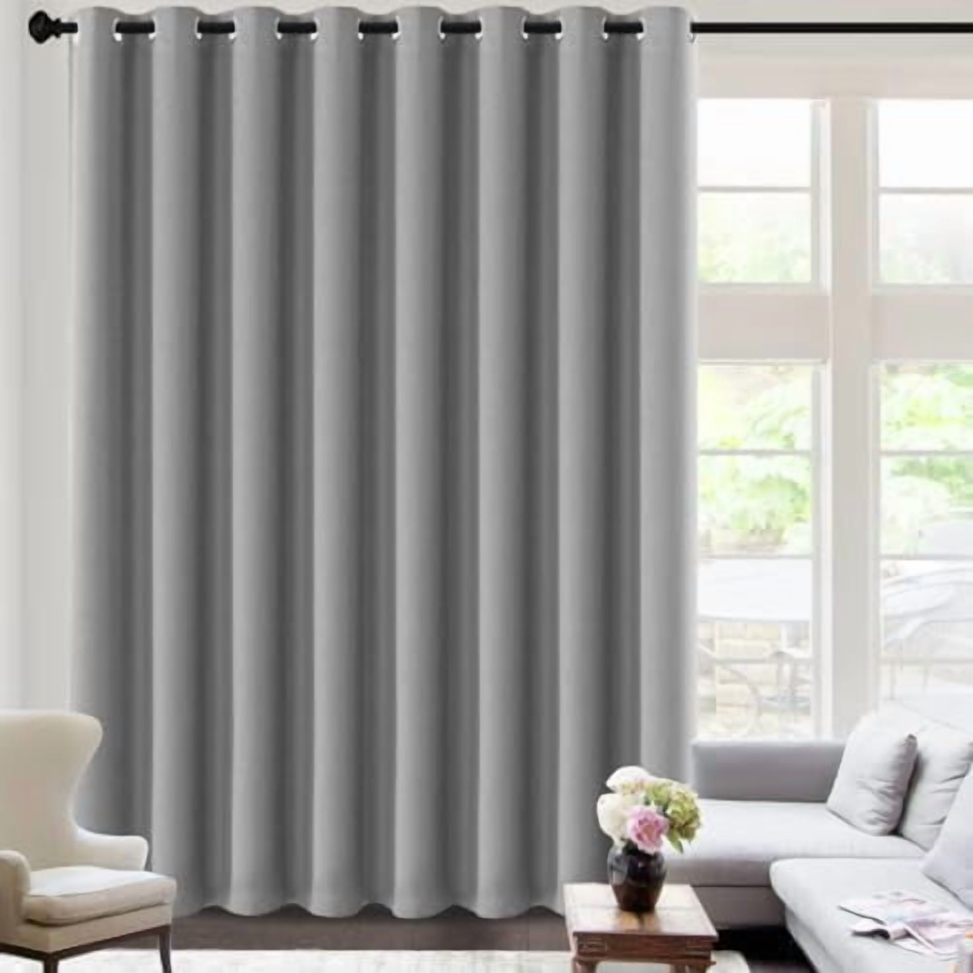 Blackout Curtains for Sliding Glass Door Room Divider Curtains Noise ...