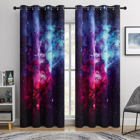Blackout Curtains - Space Design, 100% Blackout, Thermal Insulated ...