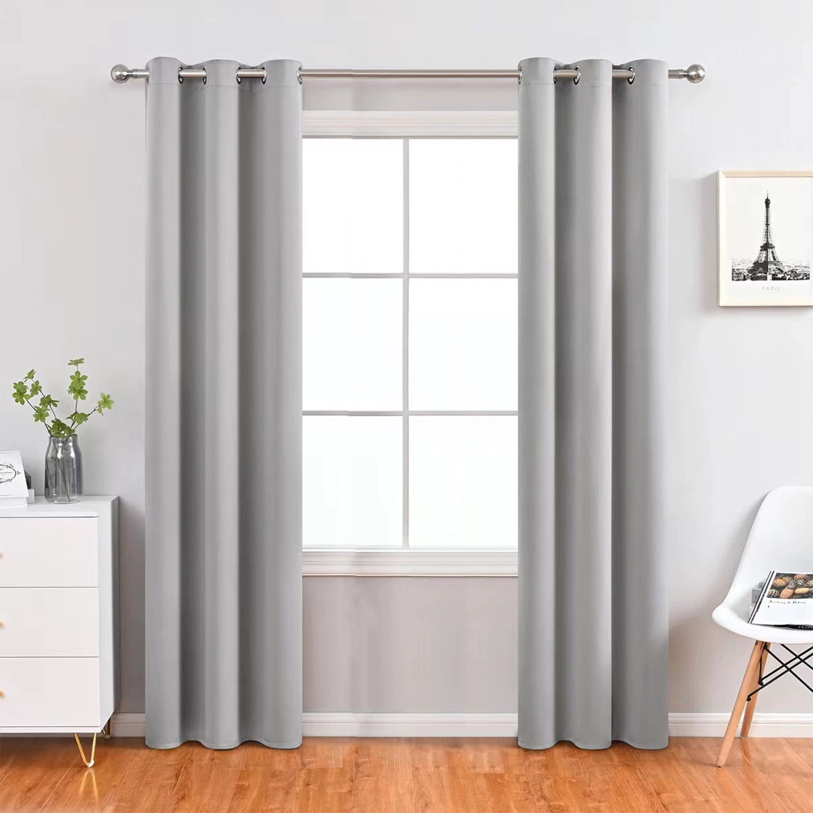 Blackout Curtains for Bedroom, 39x78 Inch Thermal Insulated Grommet ...
