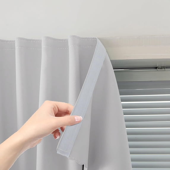 Blackout Curtains for Bedroom, Adhesive Window Cover, No Drill Light ...