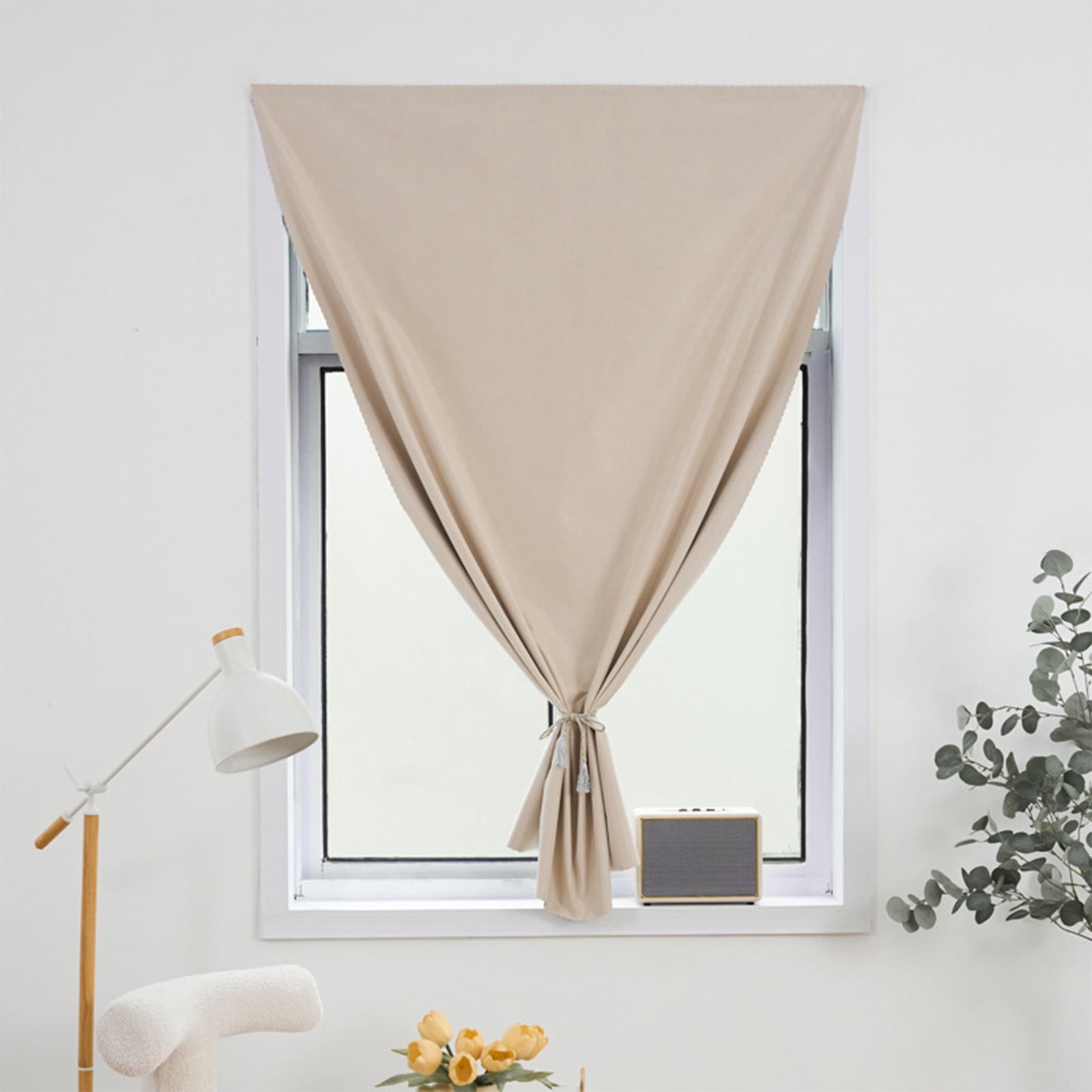 Blackout Curtains for Bedroom | Punch-Free Window Sunshade | Navy Gray ...