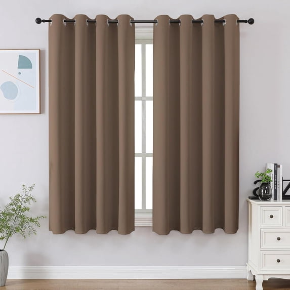 Blackout Curtains for Bedroom, Thermal Insulated Room Darkening Grommet ...
