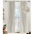 Blackout Curtains with Back Tab and Rod Pocket, Thermal Insulated, 50 ...